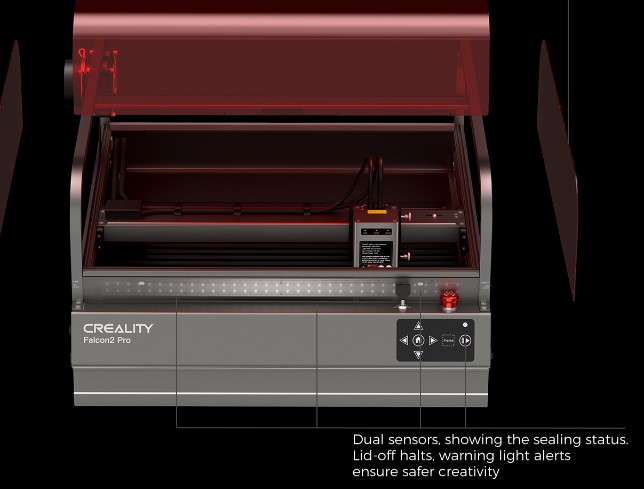 Creality Falcon 2 PRO Lazer Gravür (Oyma - Kazıma) Makinesi - 40W - Robot Sepeti